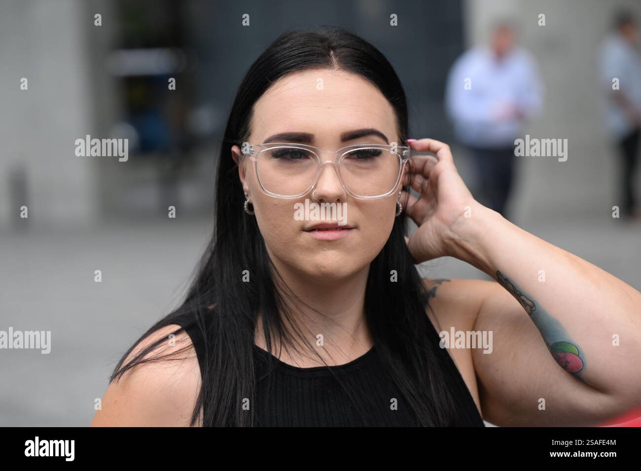 Olivia Godfrey, daughter of manslaughter victim Vanessa Godfrey is seen ...
