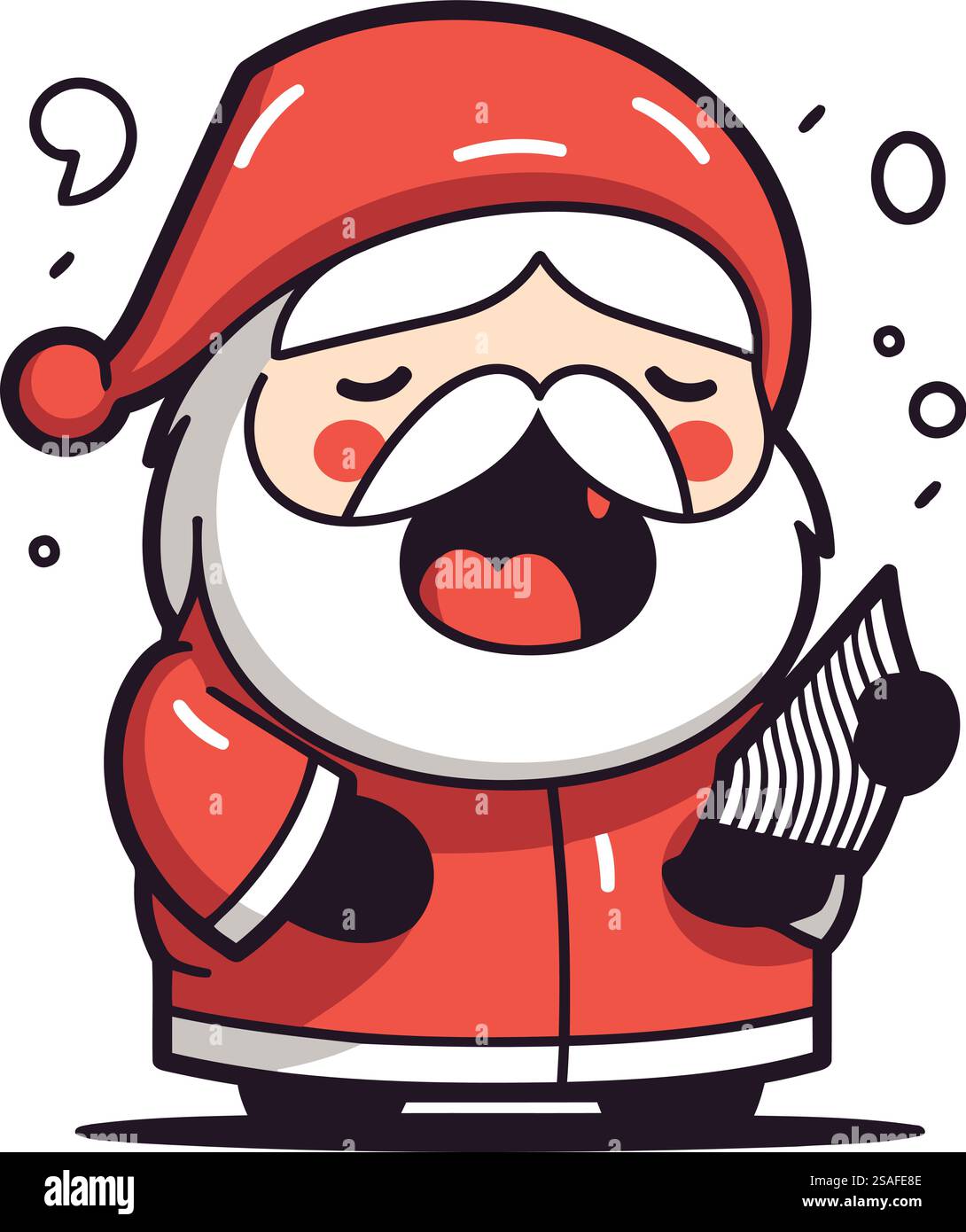 Cartoon santa claus. Vector illustration. Santa claus Stock Vector Image & Art - Alamy