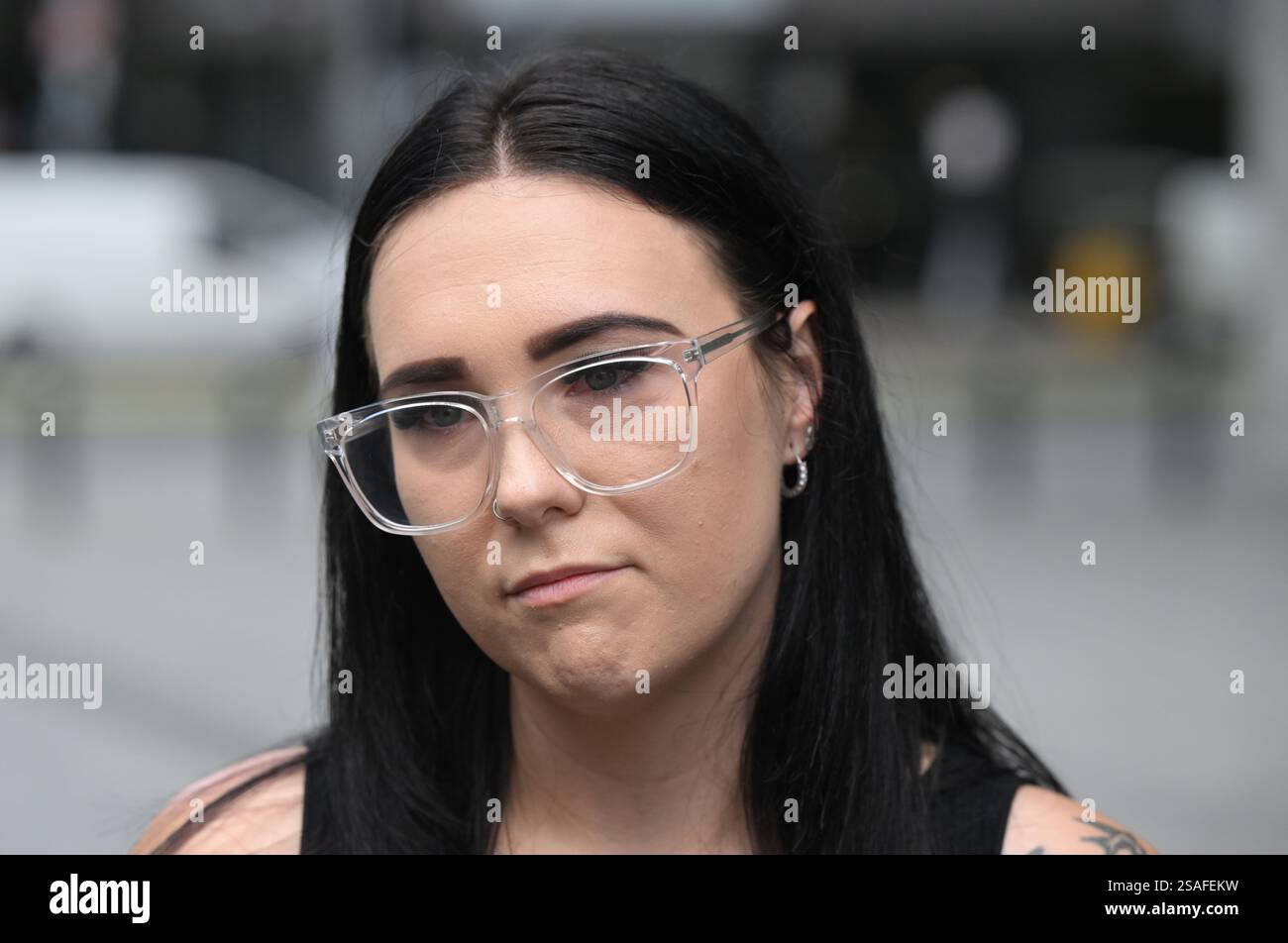 Olivia Godfrey, daughter of manslaughter victim Vanessa Godfrey is seen ...