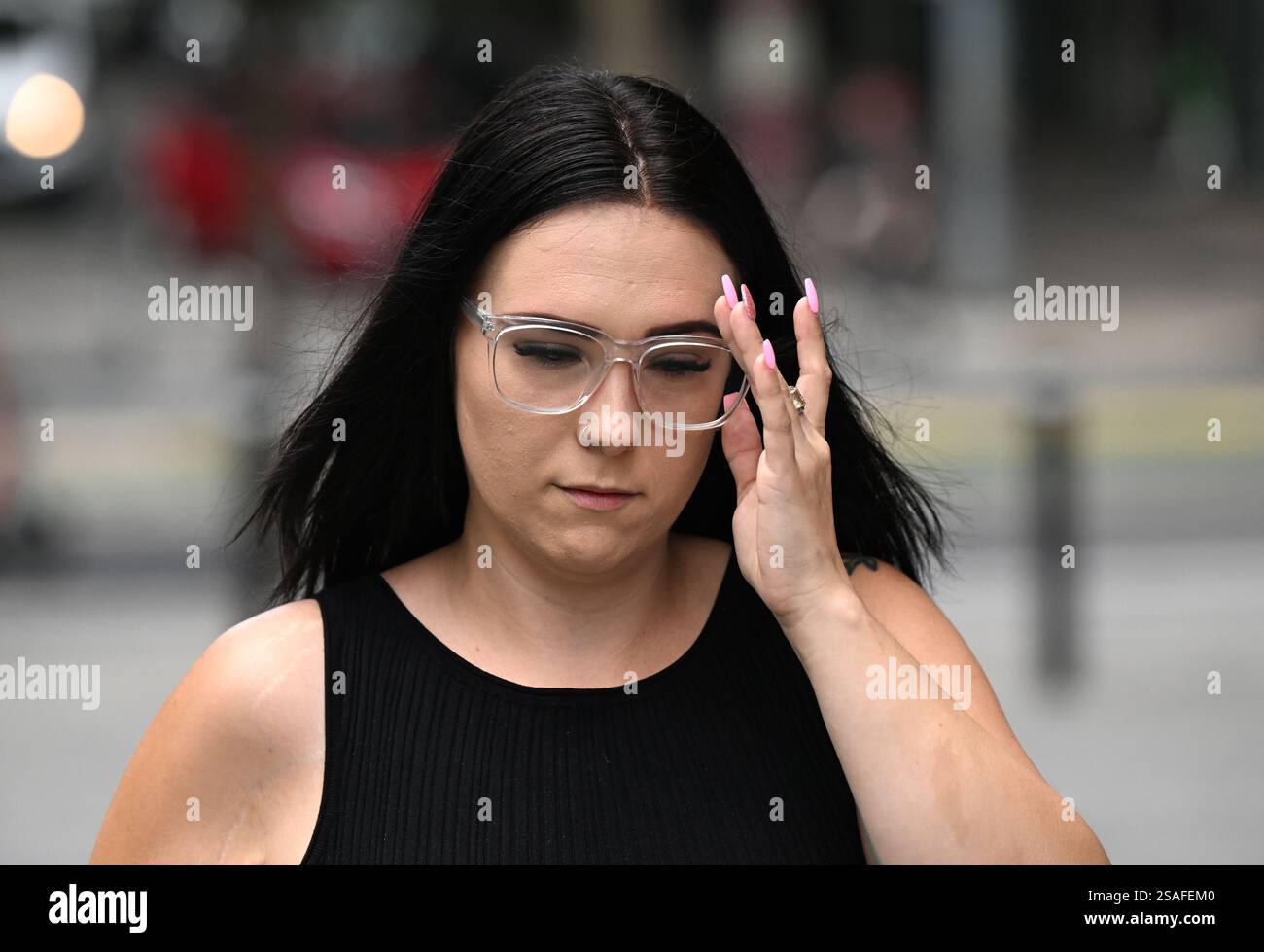 Olivia Godfrey, daughter of manslaughter victim Vanessa Godfrey is seen ...