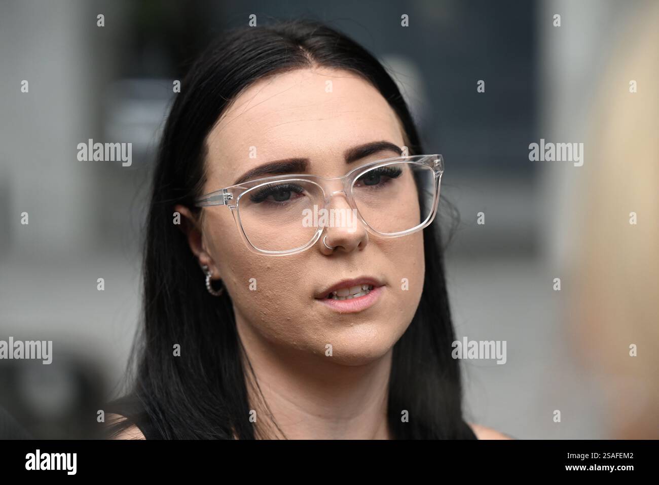 Olivia Godfrey, daughter of manslaughter victim Vanessa Godfrey is seen ...