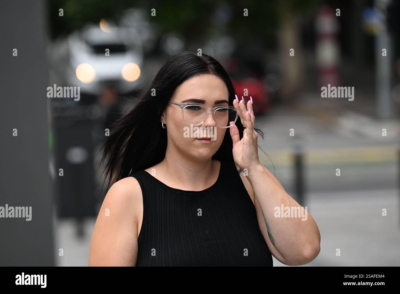 Olivia Godfrey, daughter of manslaughter victim Vanessa Godfrey is seen ...