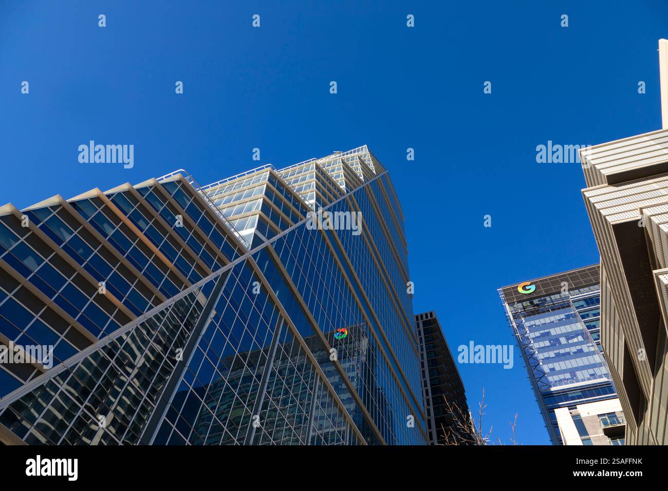 Modern skyscrapers in downtown Austin, Texas, featuring sleek ...