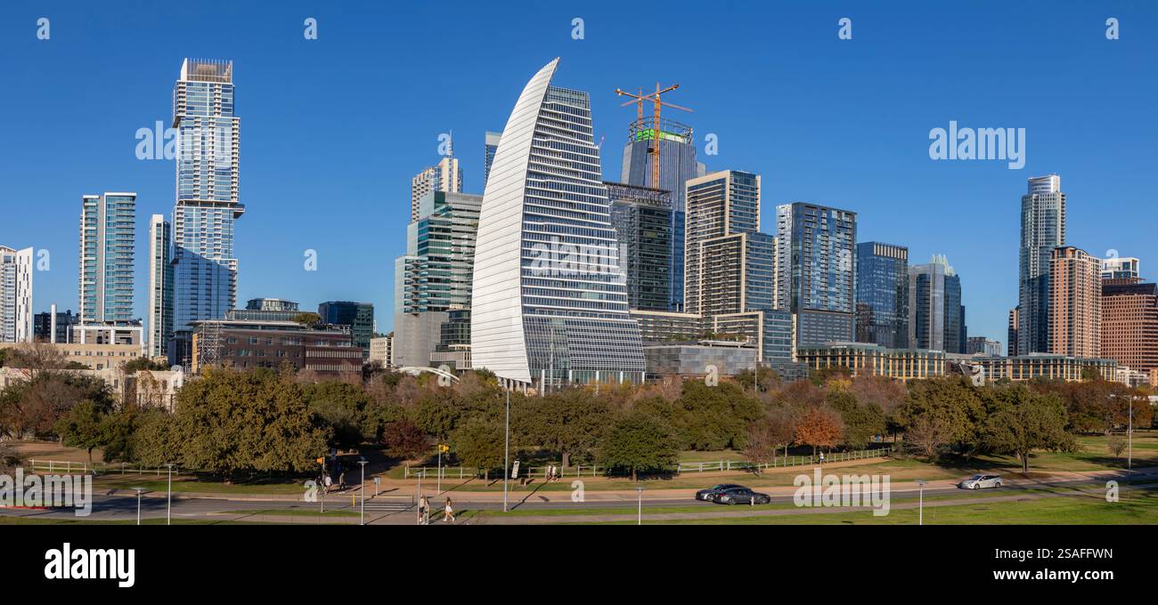 Modern skyline of Austin, Texas, featuring contemporary skyscrapers and ...