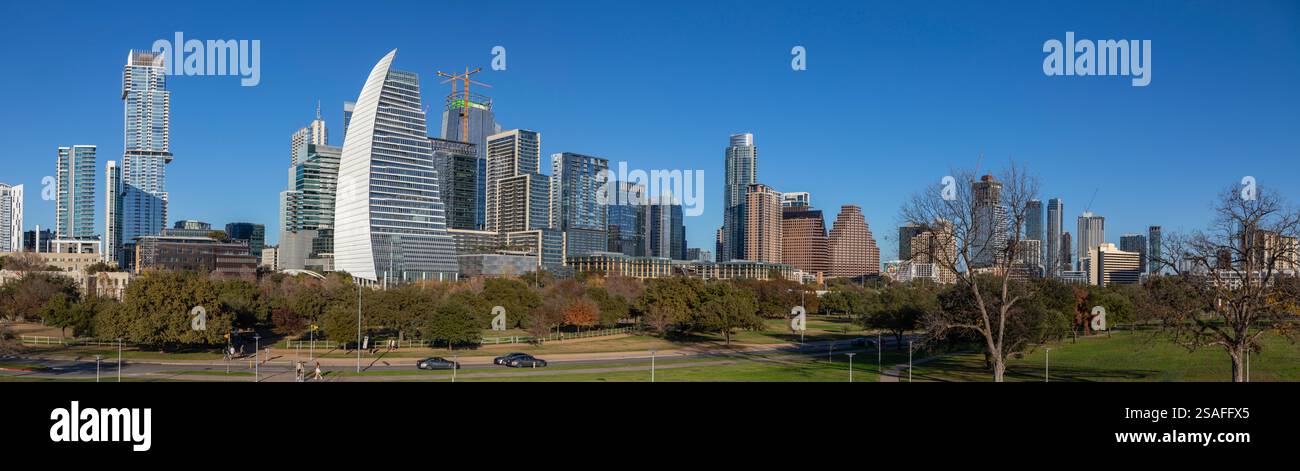 Modern skyline of Austin, Texas, featuring contemporary skyscrapers and ...