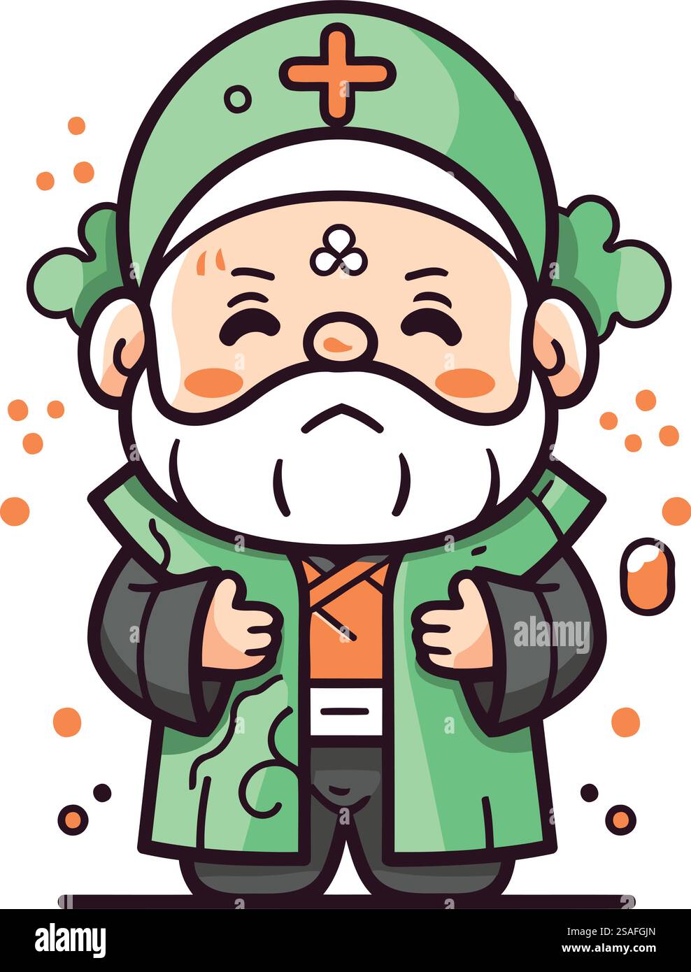 Hospital in flat style Cut Out Stock Images & Pictures - Alamy