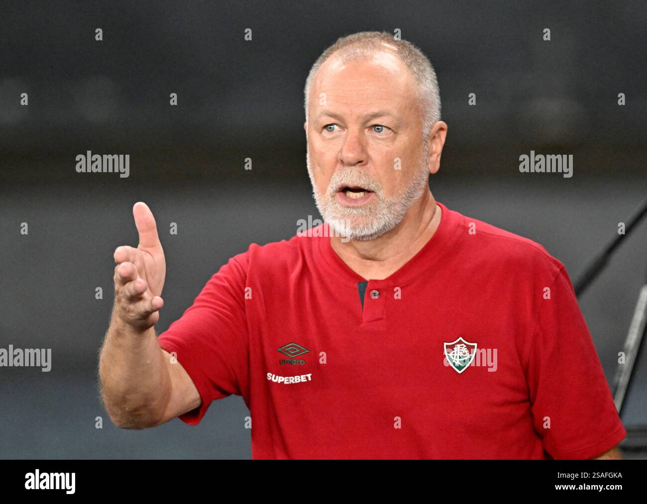 Rio De Janeiro, Brazil. 29th Jan, 2025. Fluminense Head Coach, Mano ...