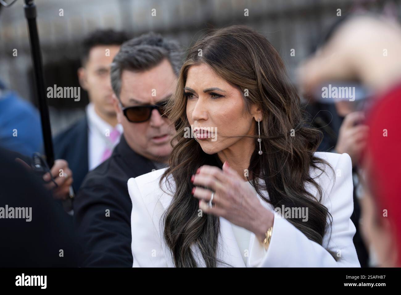 Secretary of Homeland Security of the United States Kristi Noem speaks ...