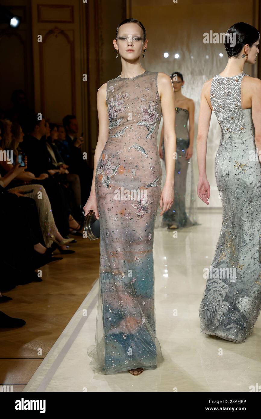 Paris, Frankreich. 28th Jan, 2025. GIORGIO ARMANI PRIVE Haute Couture ...