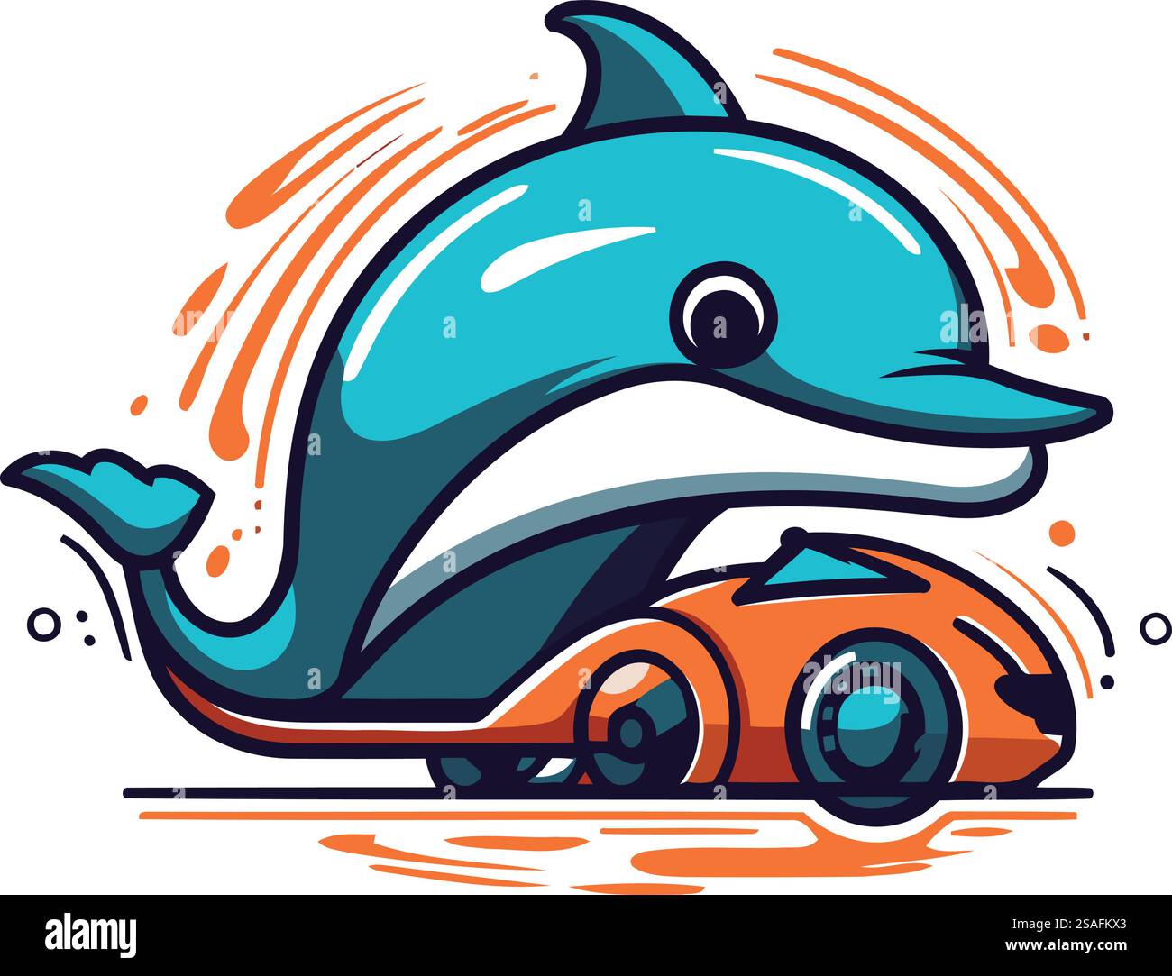 Dolphin symbol on road hi-res stock photography and images - Alamy