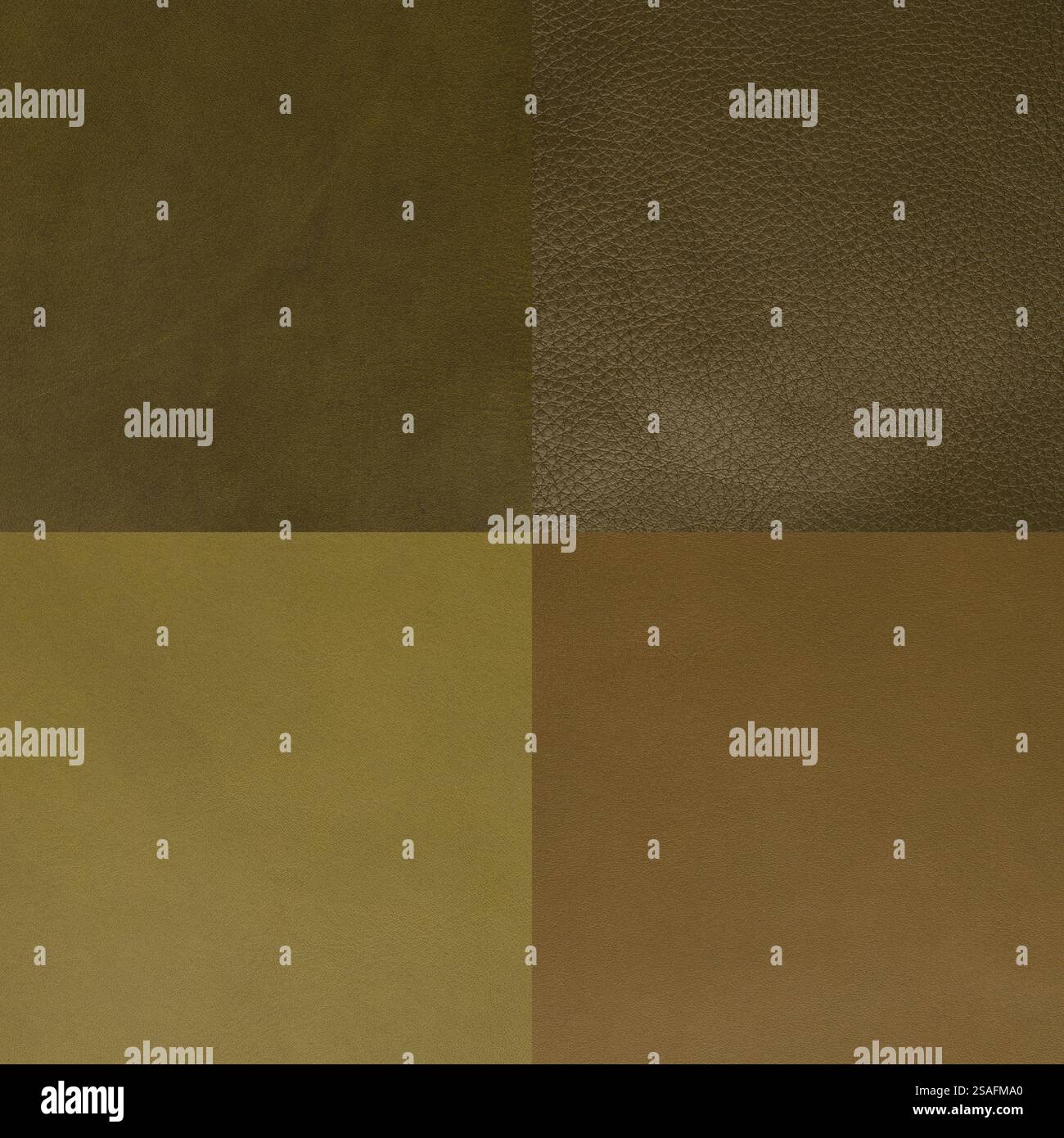 Set of green leather samples, texture background Stock Photo - Alamy