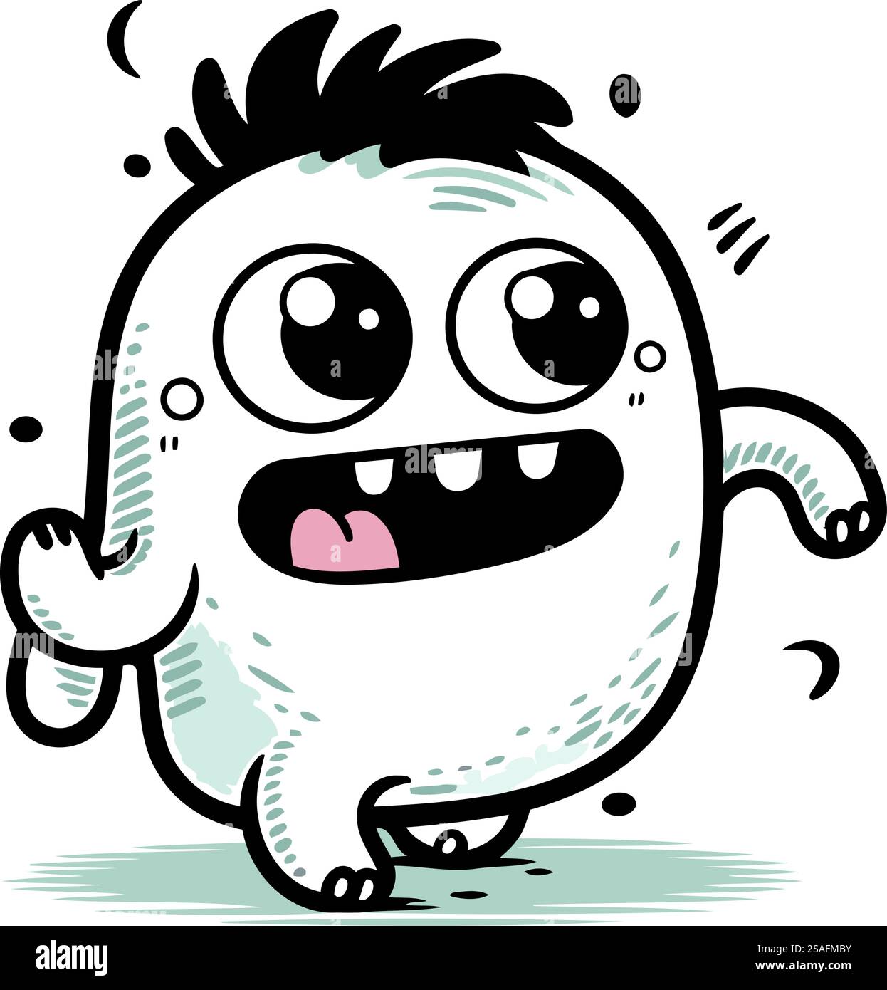 funny ghost cartoon character. vector illustration. halloween theme ...