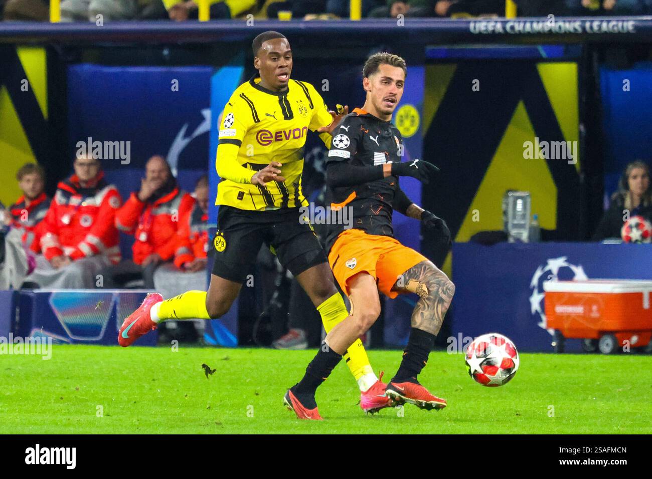 Dortmund, Deutschland. 29th Jan, 2025. Dortmund, Deutschland 29. Januar 2025: Champions League ...
