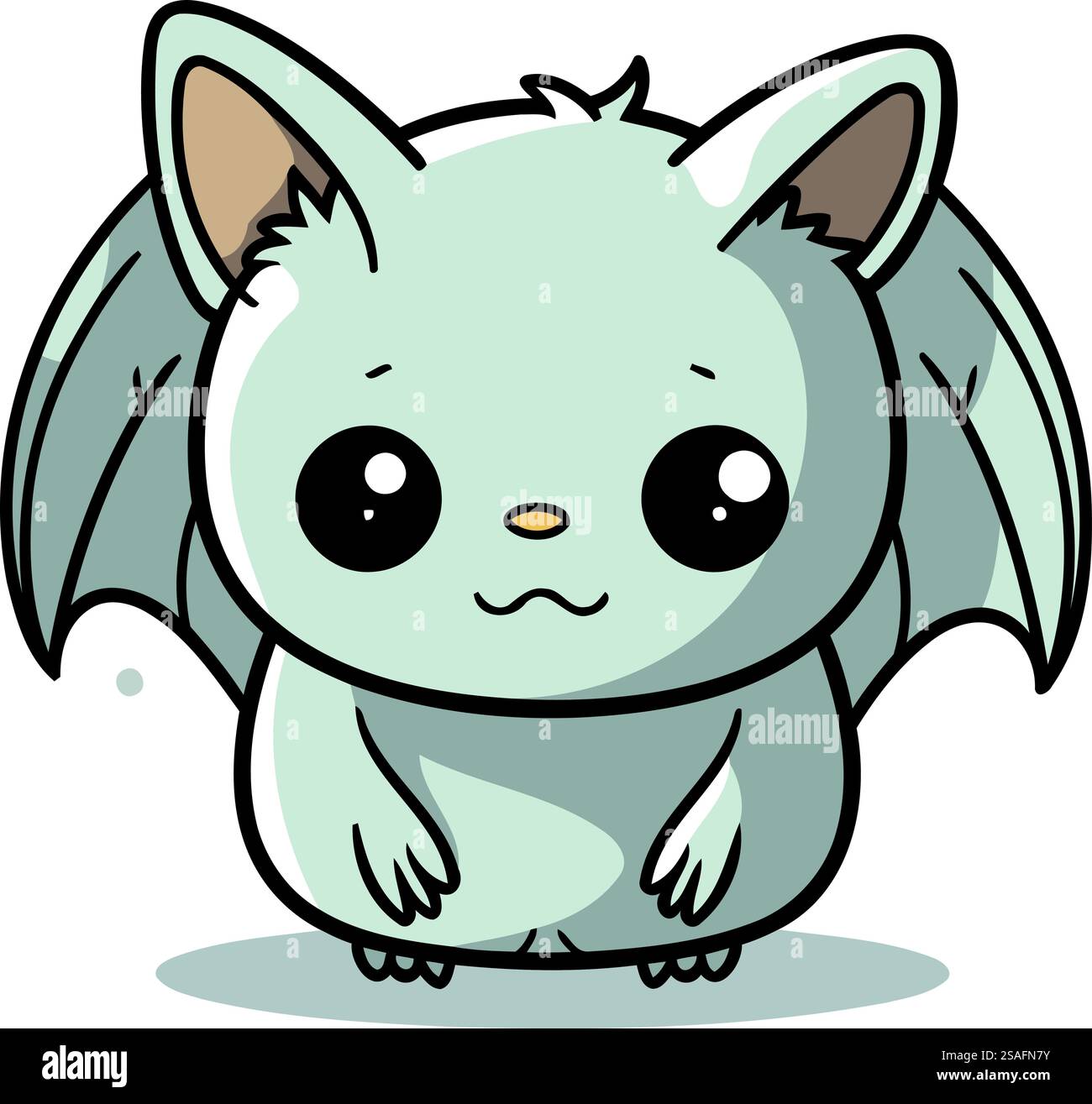 Cute little bat character cartoon vector illustration. Cute little bat ...