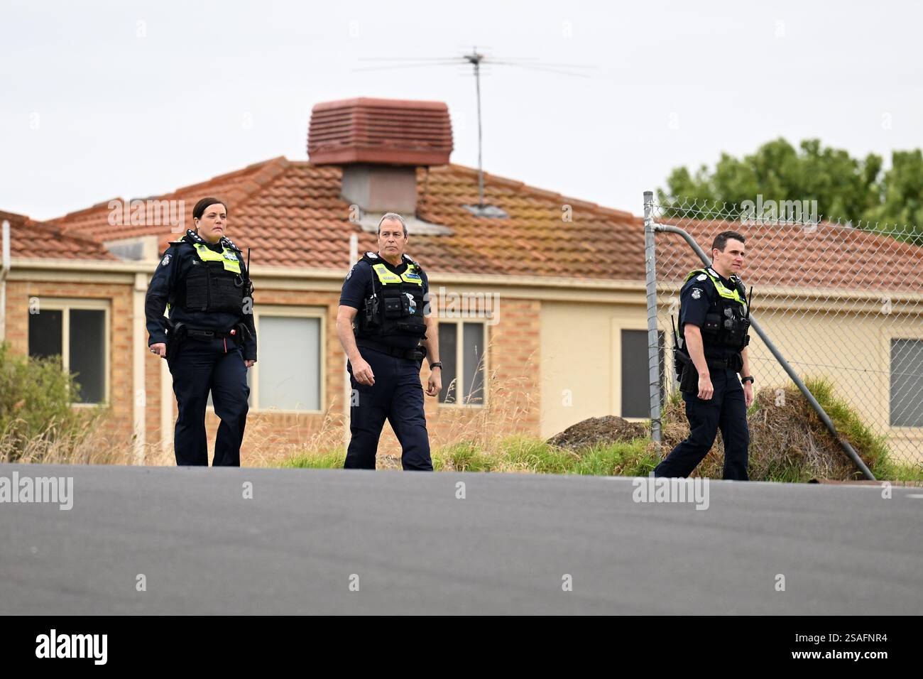 Melbourne, Australia. 30th Jan, 2025. Victoria Police officers are seen ...