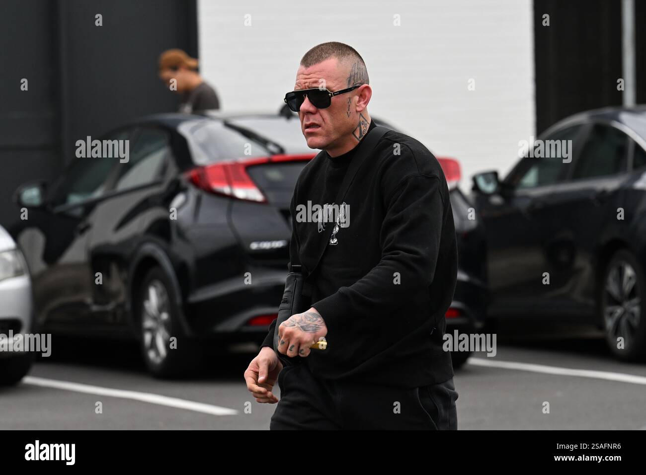 Melbourne, Australia. 30th Jan, 2025. Mourners arrive to the service ...