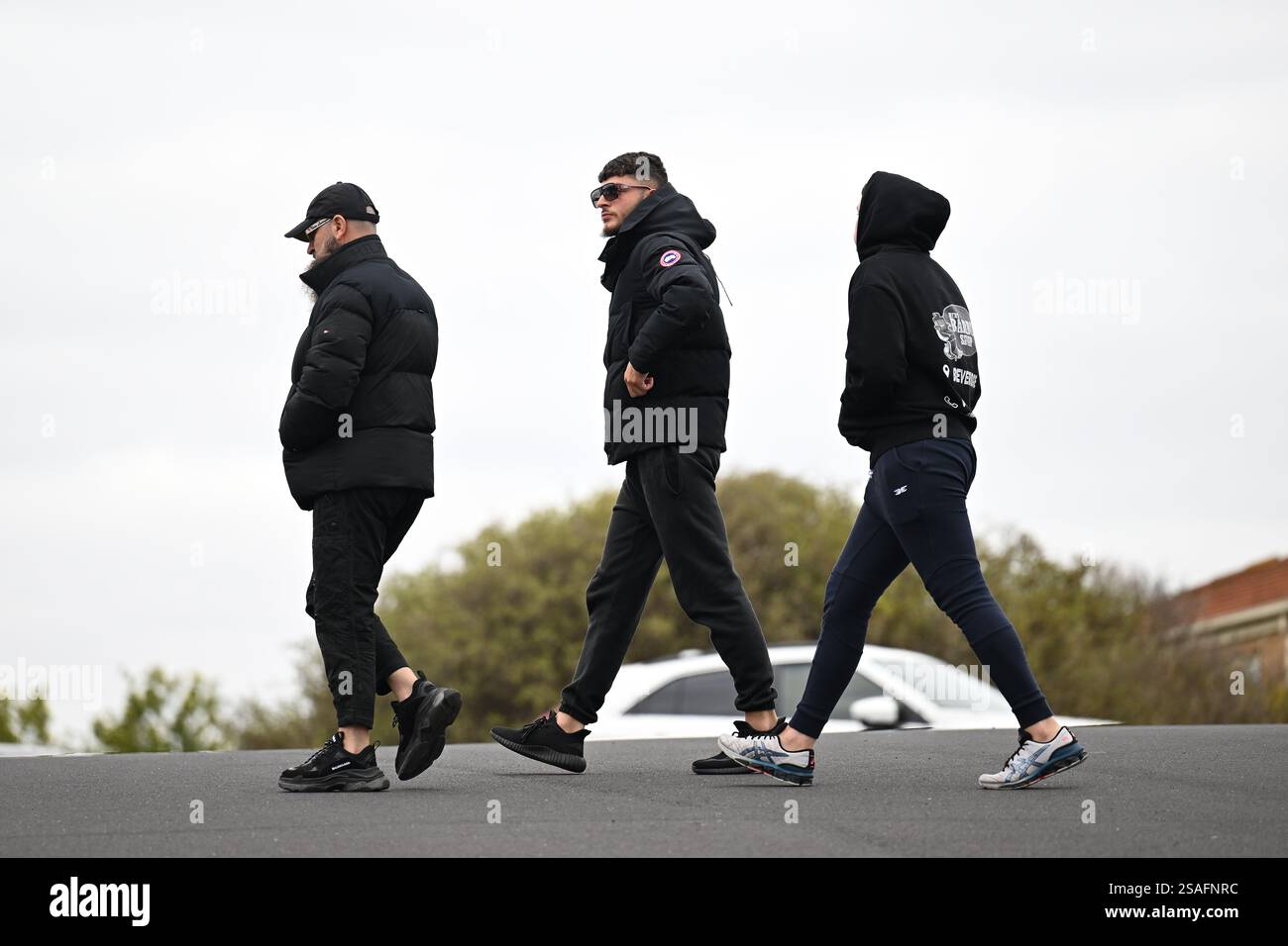 Melbourne, Australia. 30th Jan, 2025. Mourners arrive to the service ...