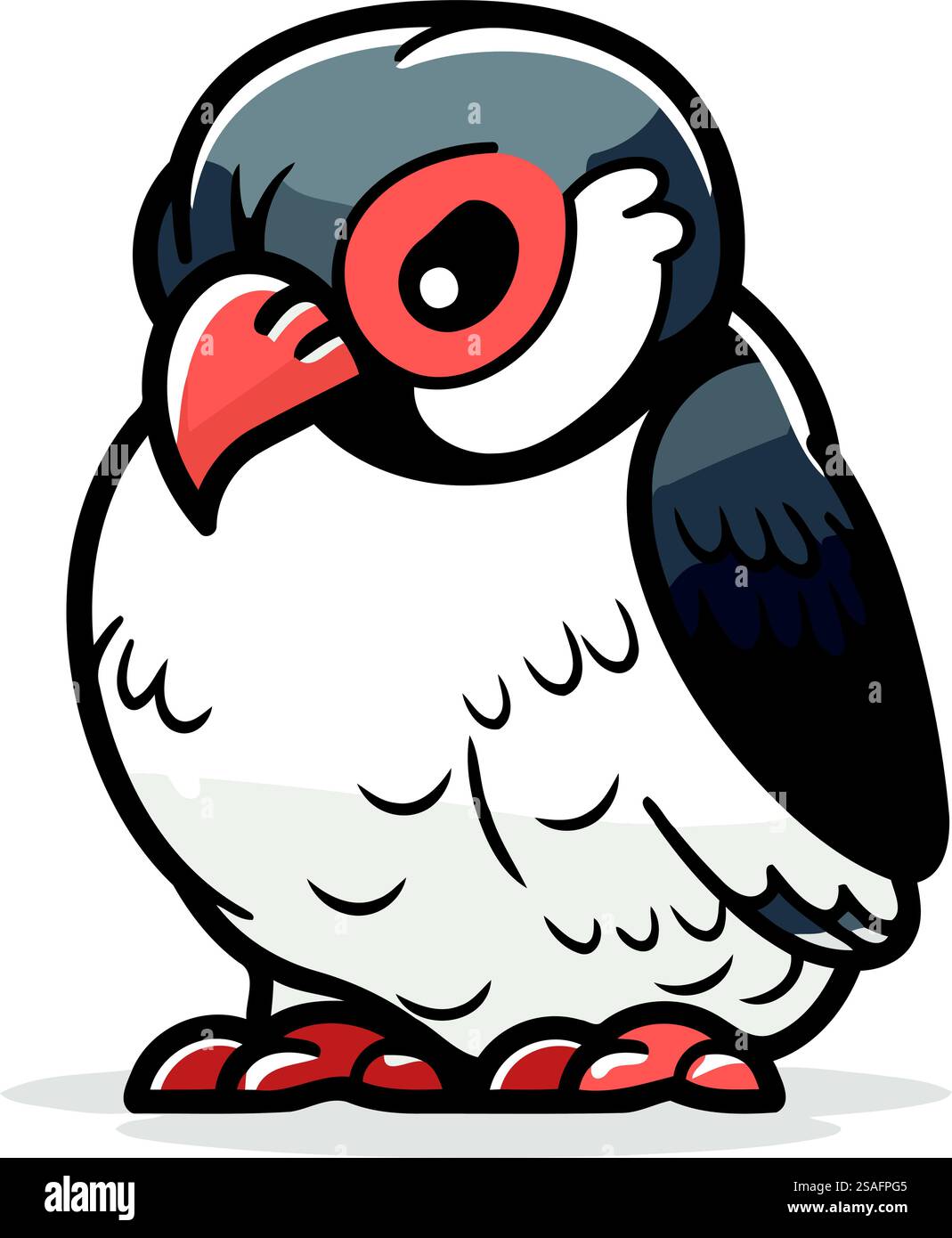 Penguin Bird Cartoon Mascot Character Vector Illustration Stock Vector ...