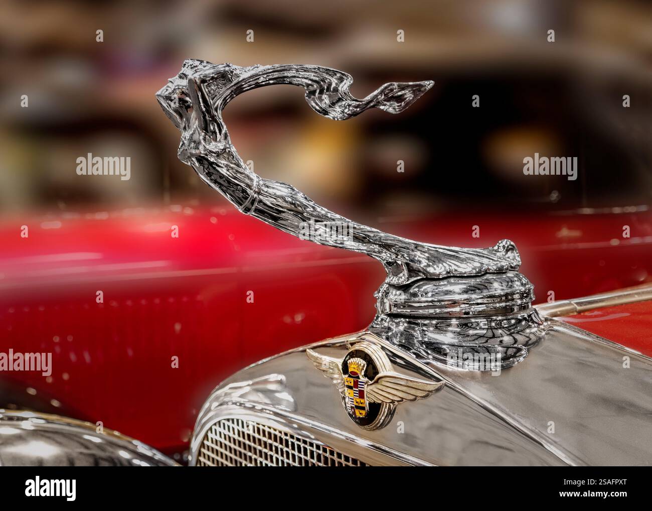 Cadillac Hood Ornament The flying Goddess Stock Photo - Alamy