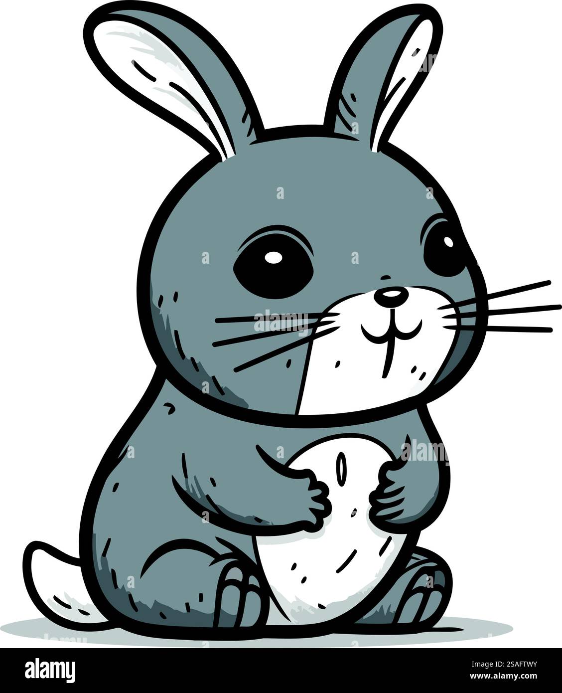 Cute rabbit cartoon vector illustration. Cute bunny cartoon character ...