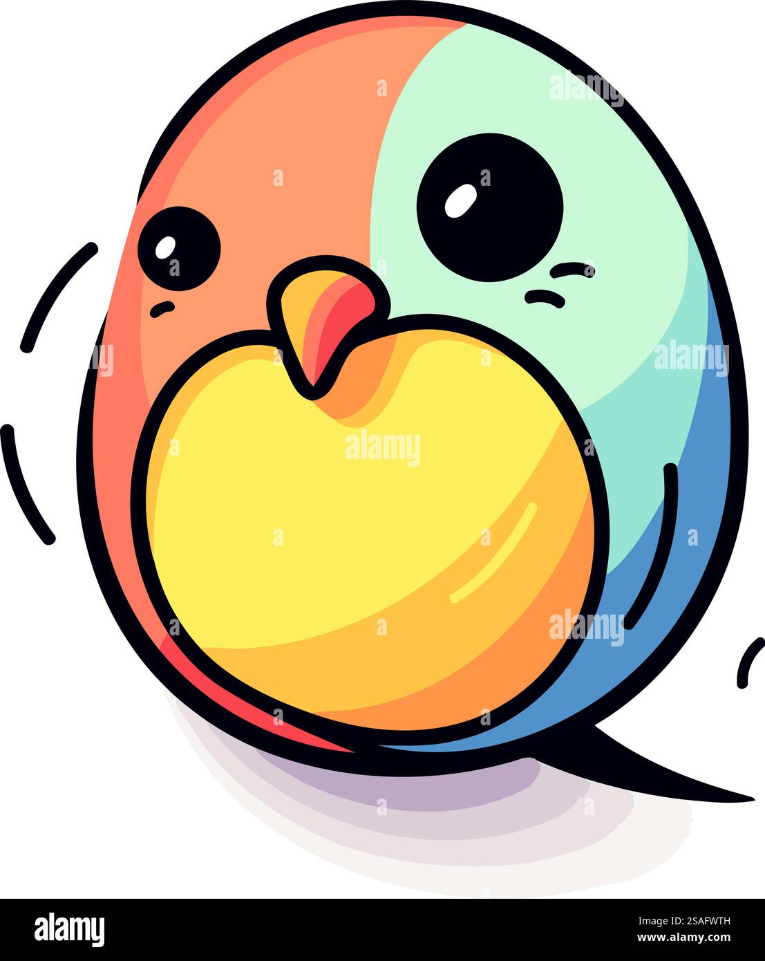 Cute bird icon. Cartoon illustration of cute bird icon for web design ...