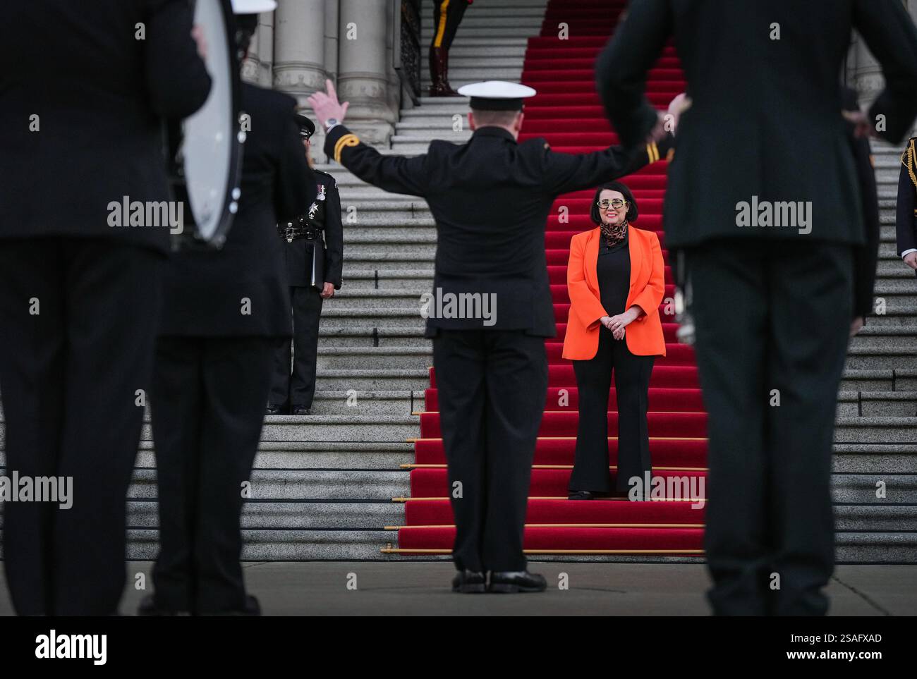Victoria, Canada. 29th Jan, 2025. Outgoing B.C. Lt-Gov. Janet Austin ...