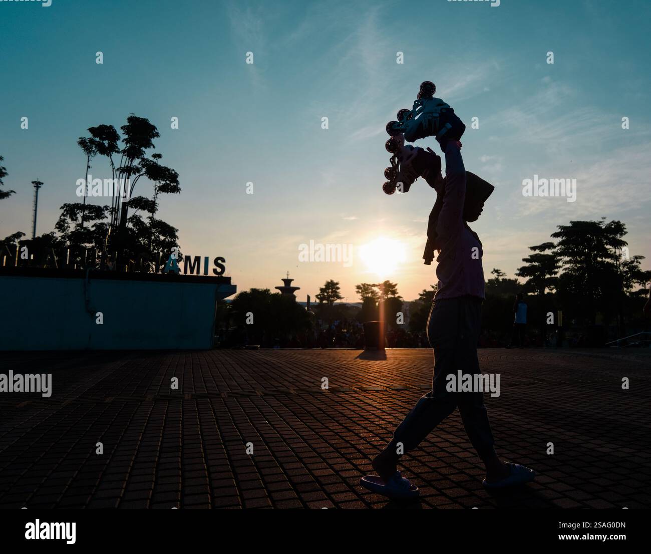 Beautiful girl roller skates hi-res stock photography and images - Alamy