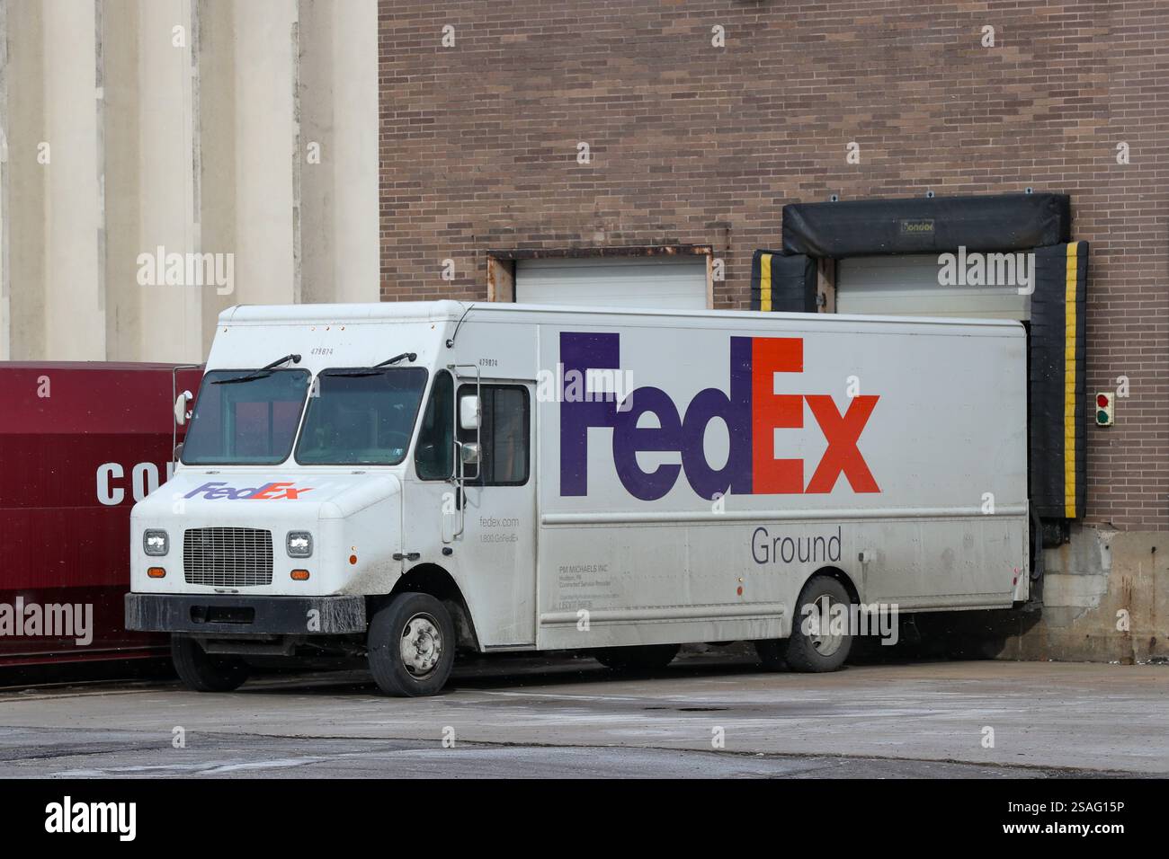 Hazle Township, United States. 29th Jan, 2025. A FedEx Ground delivery ...