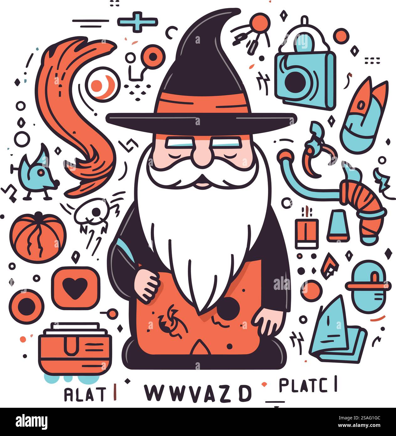 Witch and magic. Witchcraft and magic. Vector illustration Stock Vector ...