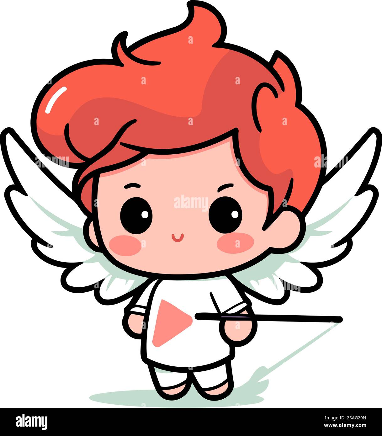 Cupid cartoon character design. Cute cupid vector illustration Stock ...