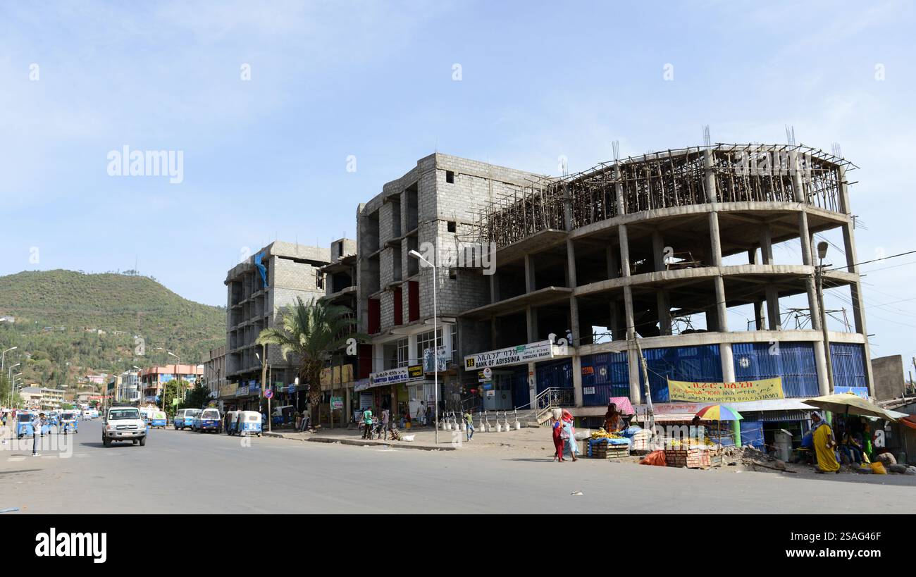 The city center in Kombolcha, Ethiopia Stock Photo - Alamy