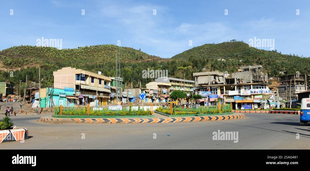 The city center in Kombolcha, Ethiopia Stock Photo - Alamy