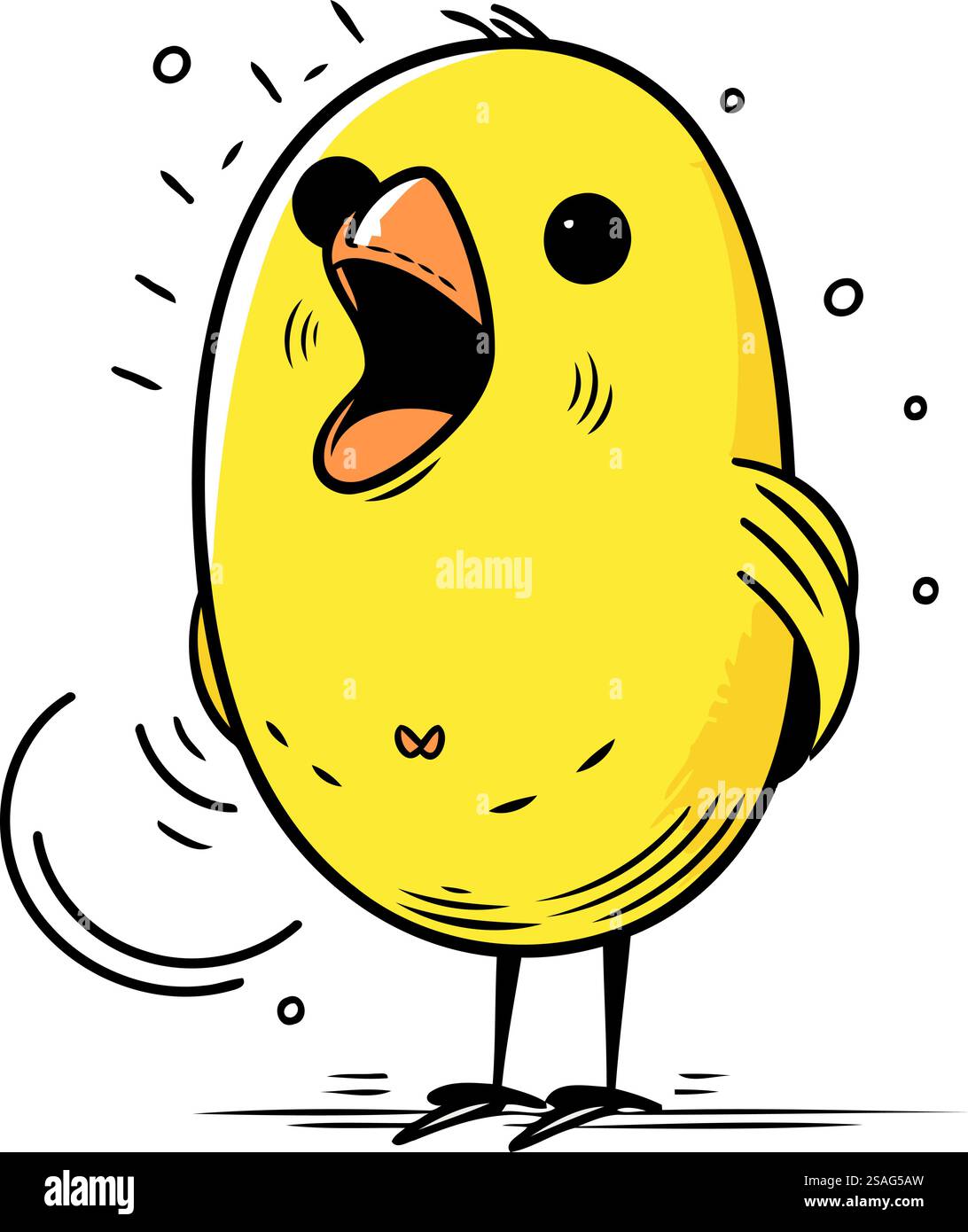 Easter chick. Vector illustration in cartoon style on white background ...