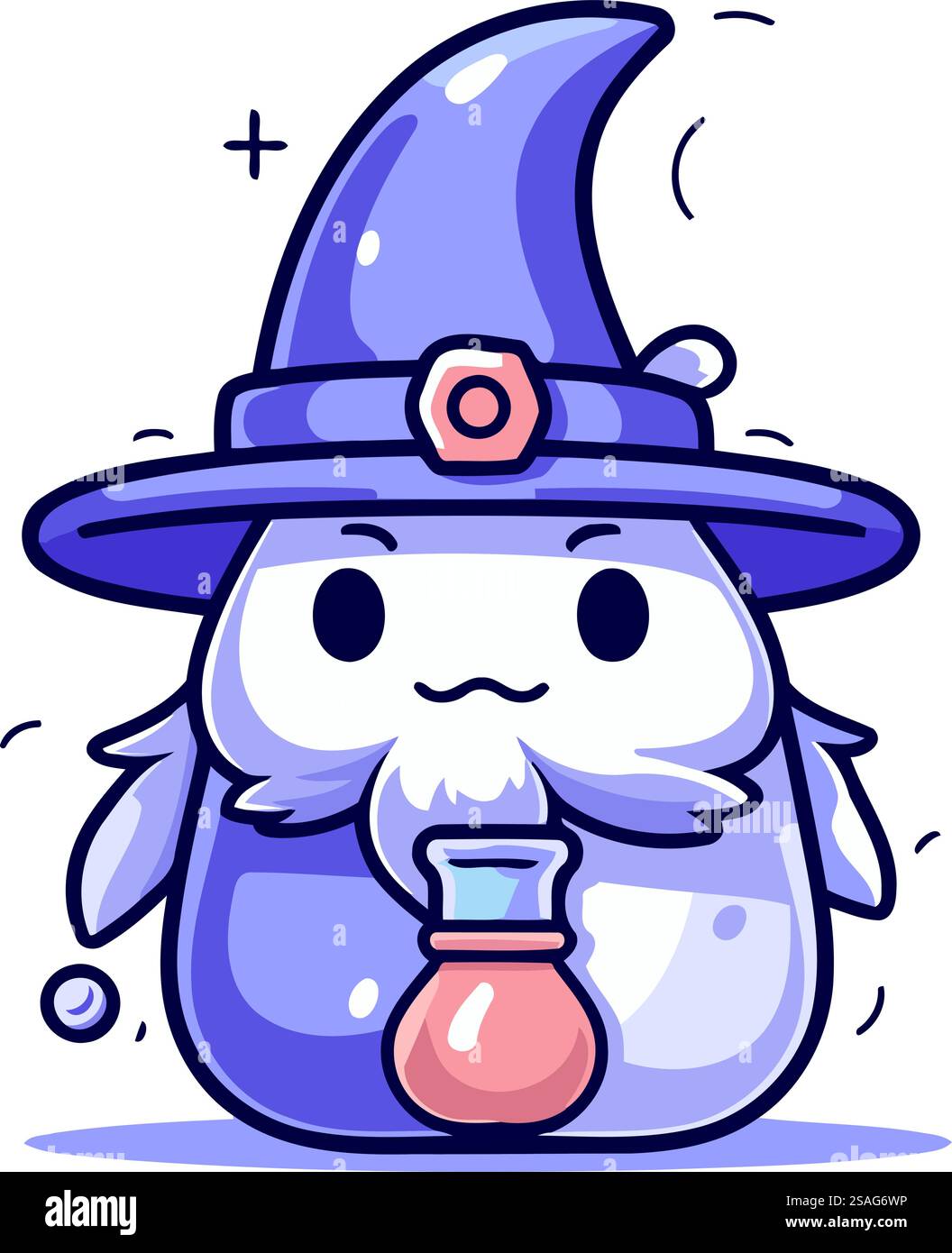 Witch potion cartoon vector illustration. Cute cartoon witch potion ...
