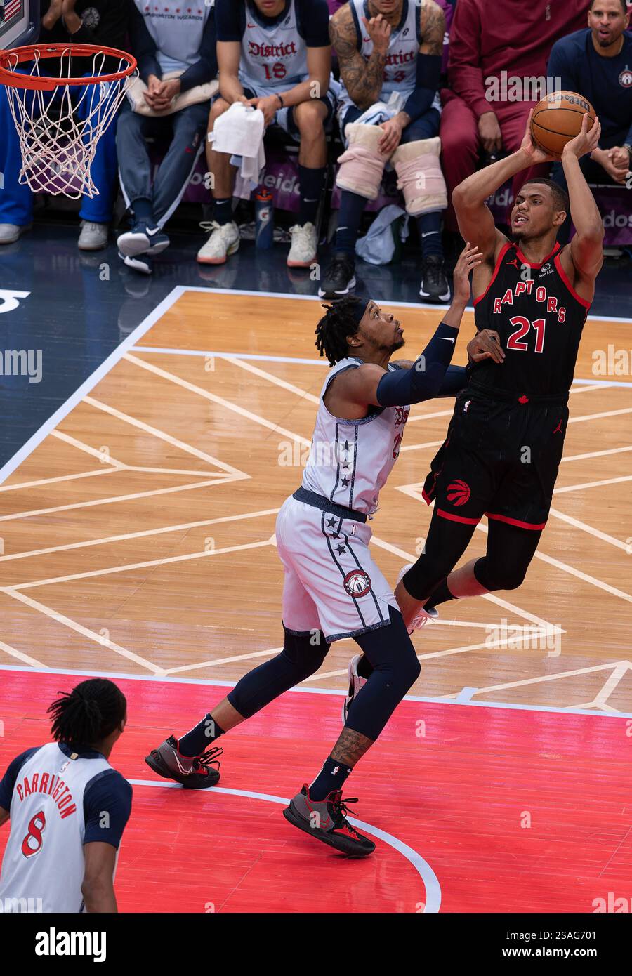 WASHINGTON, DC - JANUARY 29: Toronto Raptors center Orlando Robinson ...