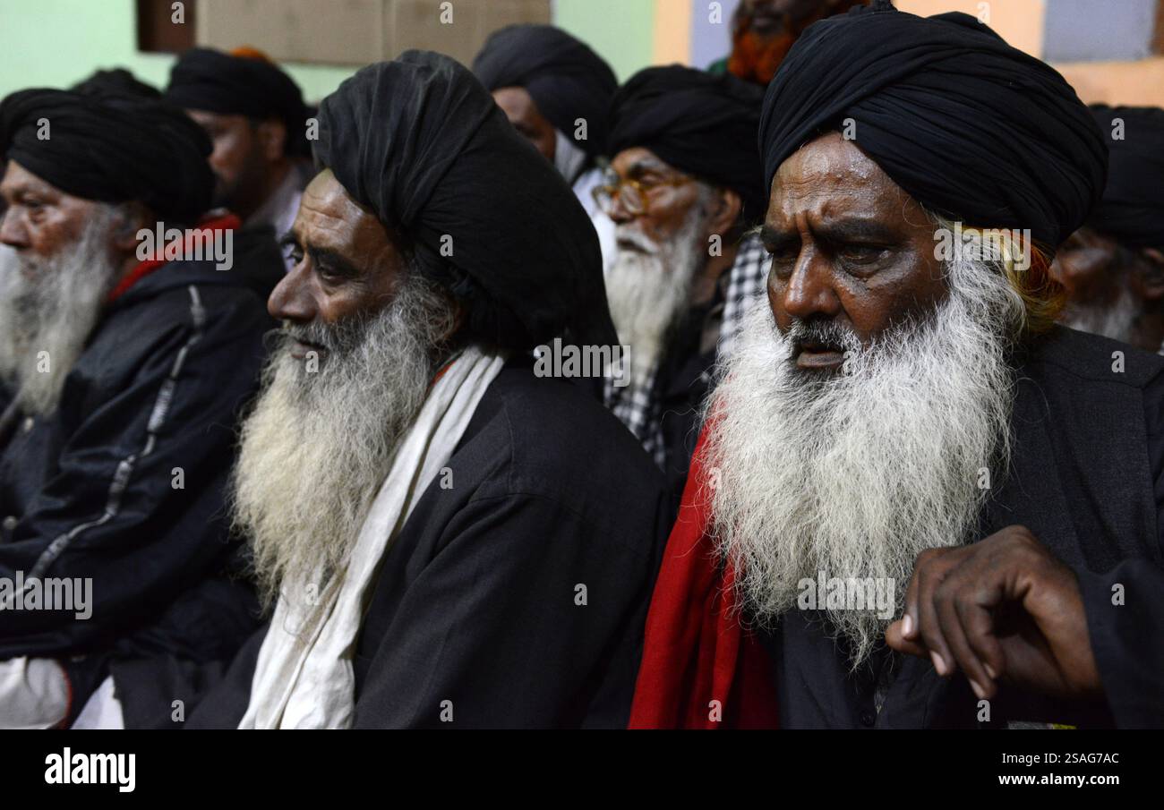 Malangs ( Sufi spiritual men ) gather with a Sufi spiritual leader of ...