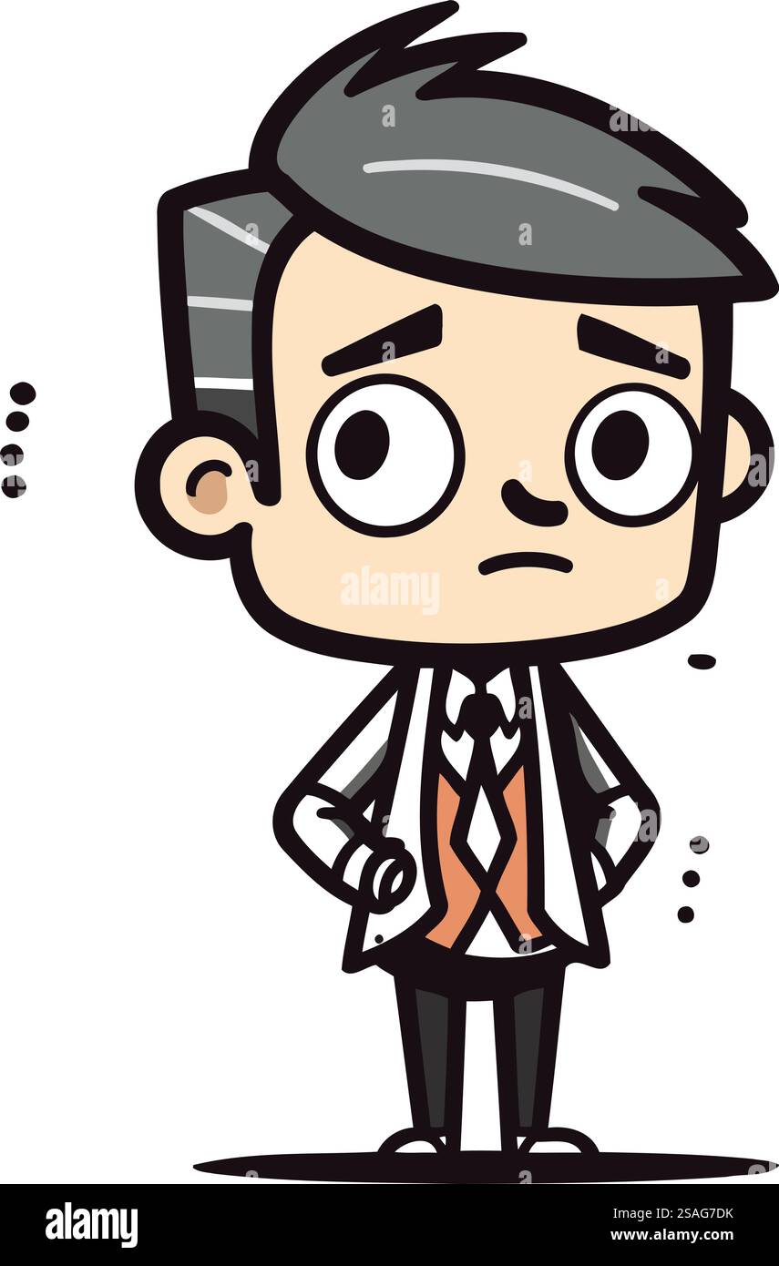 Angry Businessman Cartoon Vector Illustration Stock Vector Image & Art ...