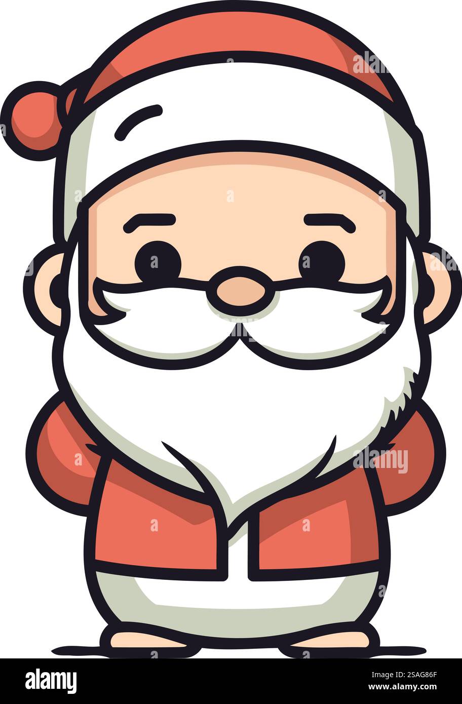 santa claus character vector design. christmas cartoon vector ...