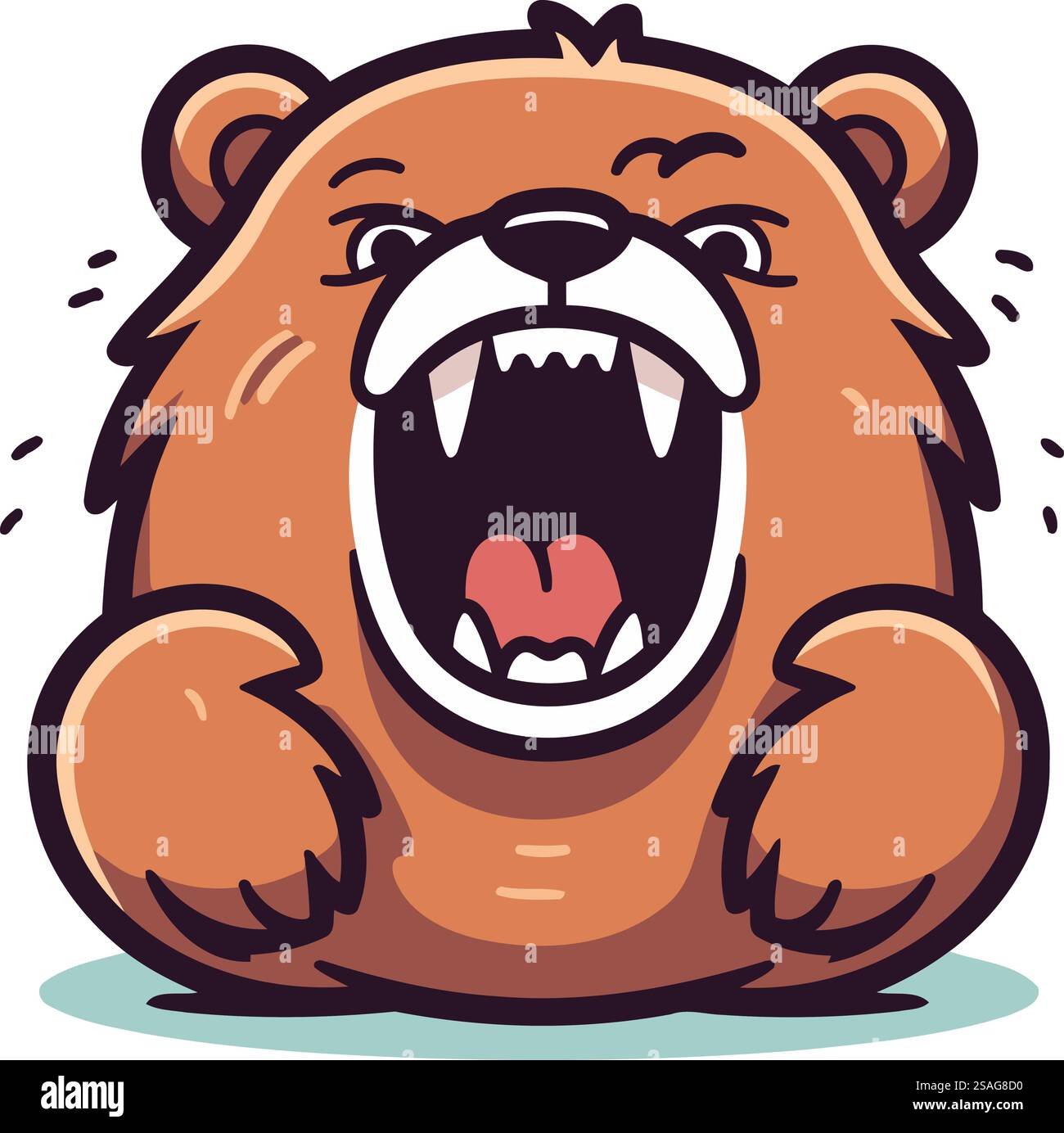 Yelling animal Stock Vector Images - Alamy