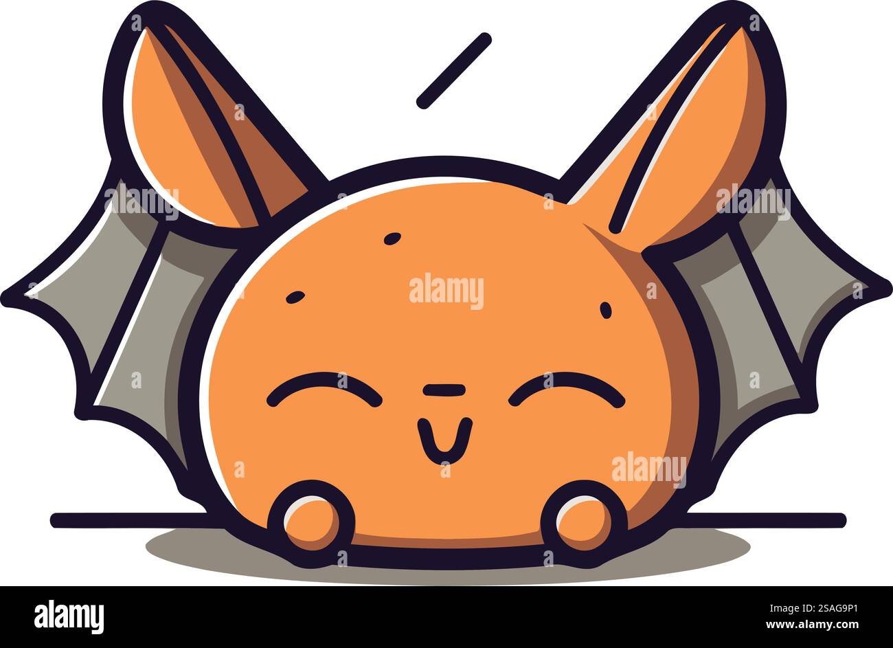 Cute bat. Vector illustration. Isolated on white background Stock ...