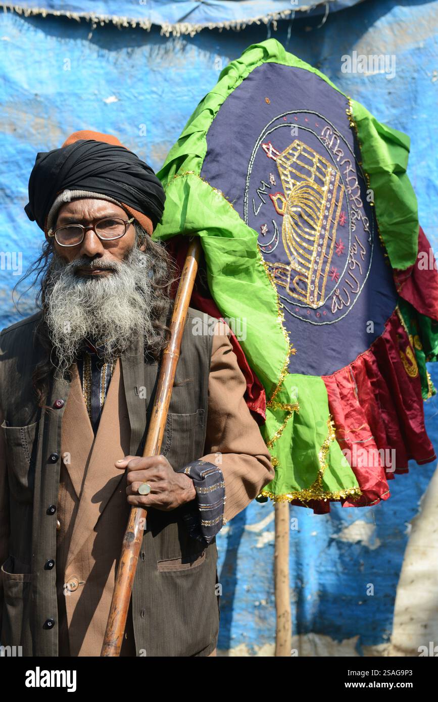 Portrait of a Sufi faqeer attending the annual 'Urs (death anniversary ...
