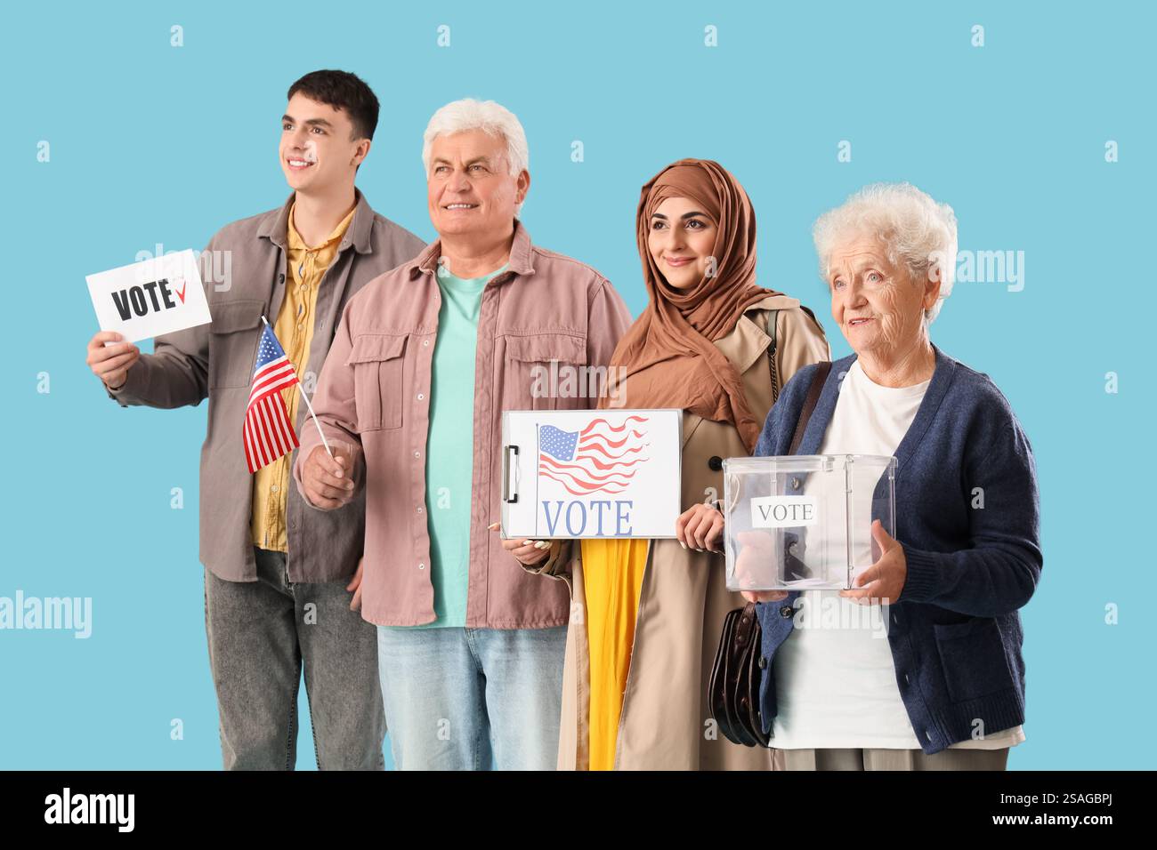 Female candidate voting boxes hi-res stock photography and images - Alamy