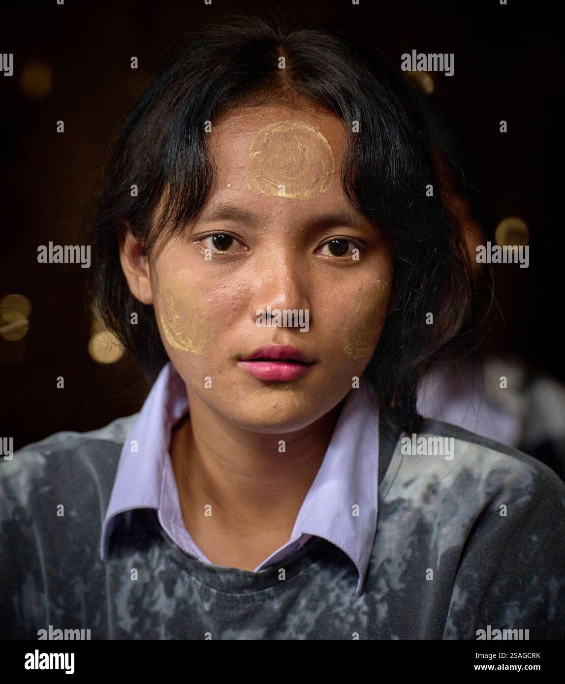 A student in a school in the Ban Mai Nai Soi refugee camp in Thailand. The camp is home to ...