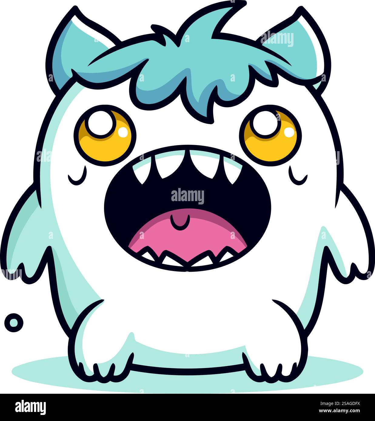 Funny cartoon ghost. Halloween vector illustration. Cute ghost Stock ...