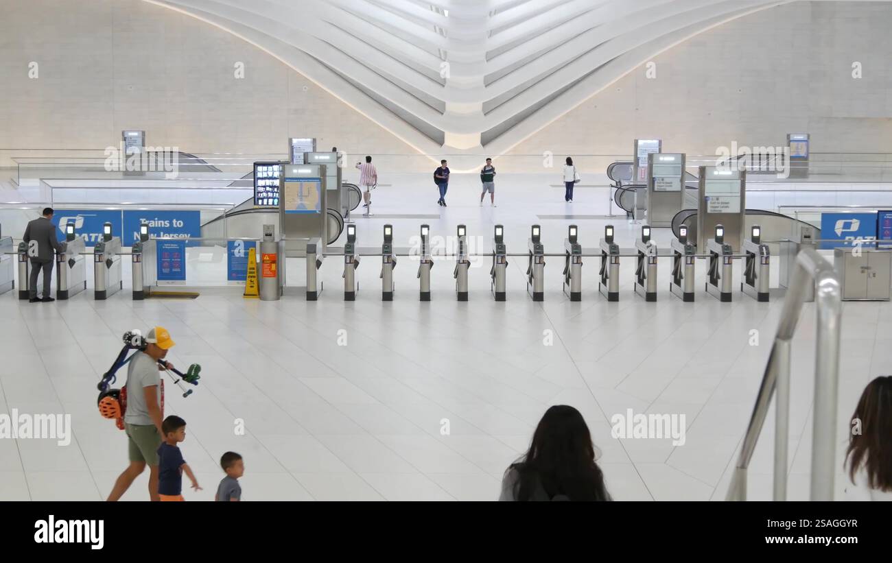 New York City, United States - 10 Sept 2023: World Trade Center Oculus ...