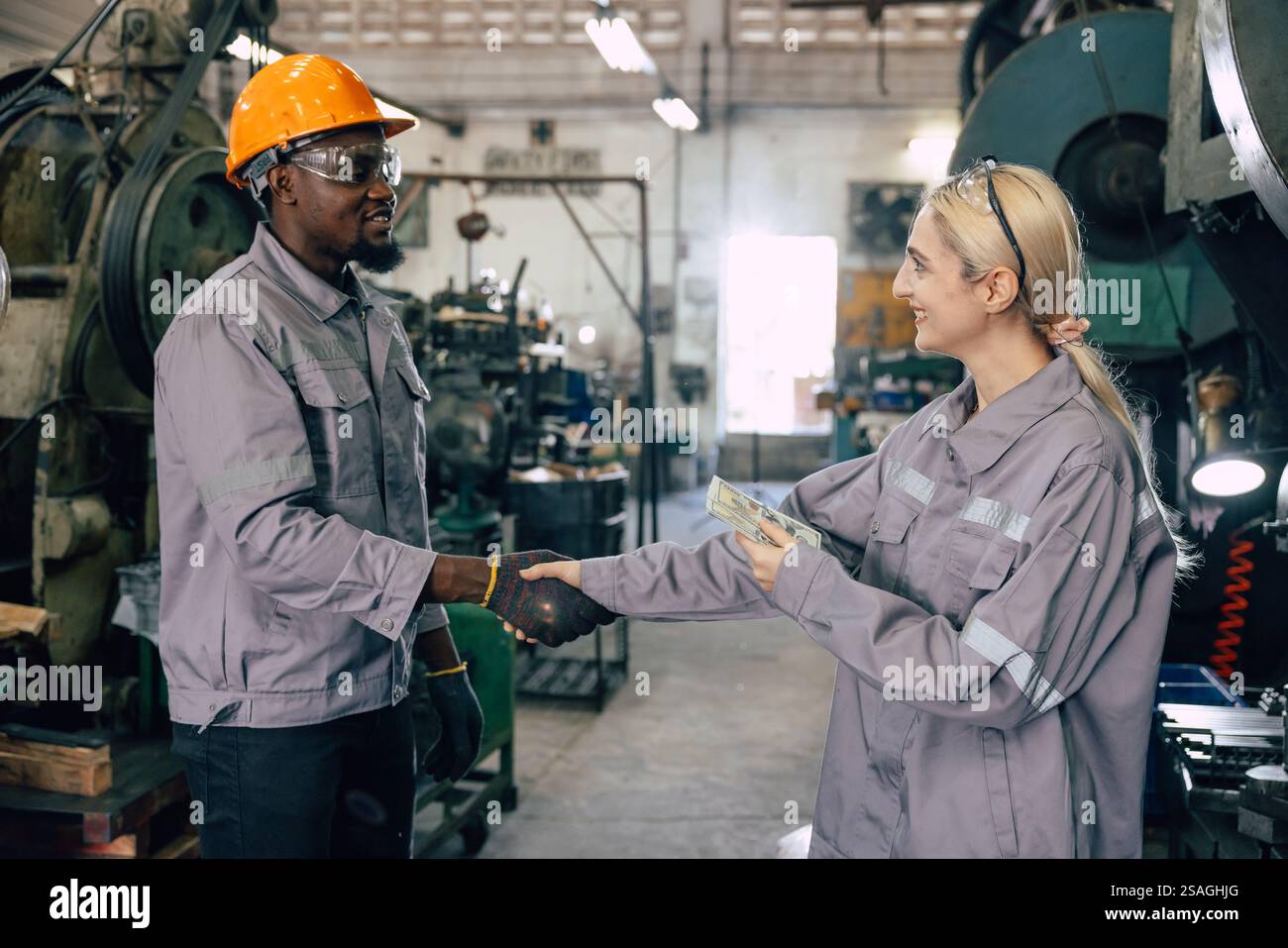 happy rich labor worker get paid salary enjoy with payroll money income ...