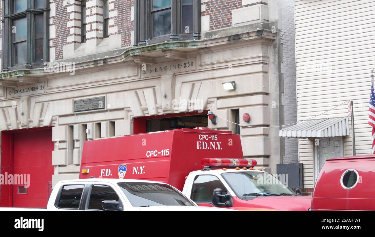 New York City, United States - 30 Aug 2023: NYFD car, USA fire ...