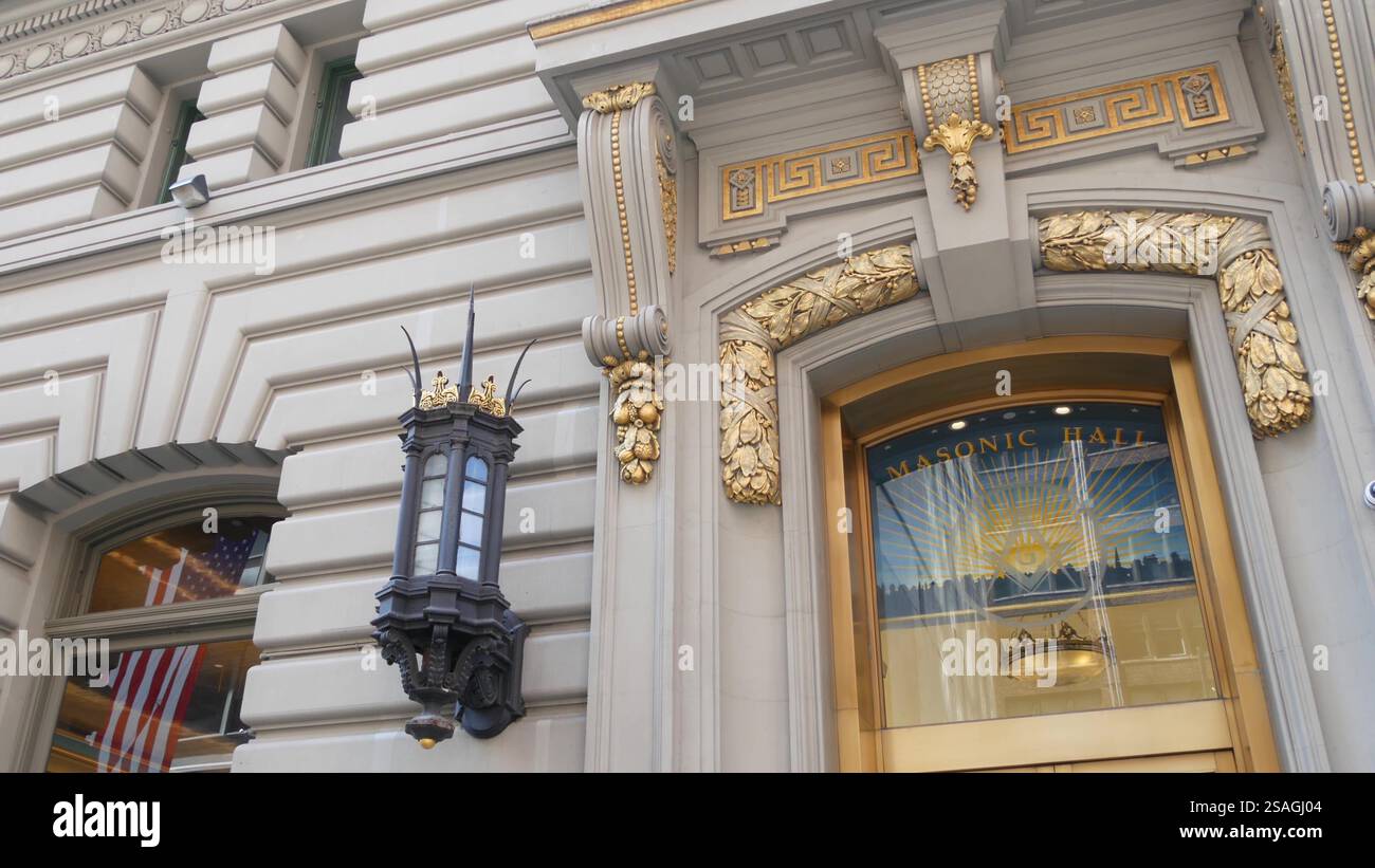 New York City, United States - 6 Sept 2023: Grand Lodge of Masons ...