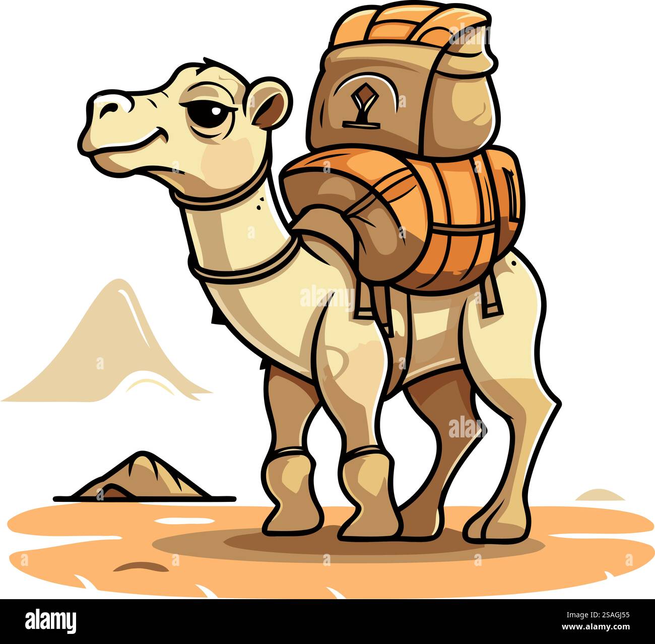 Himalayan camel Stock Vector Images - Alamy