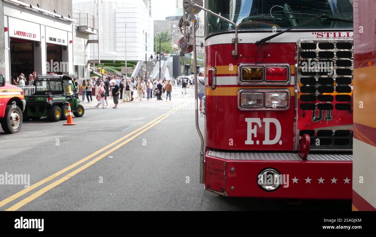 New York City, United States - 11 September 2023: Firefighters ...